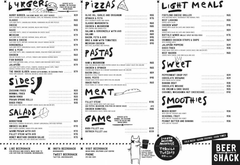 BeerShack Menu June 2016 | PDF