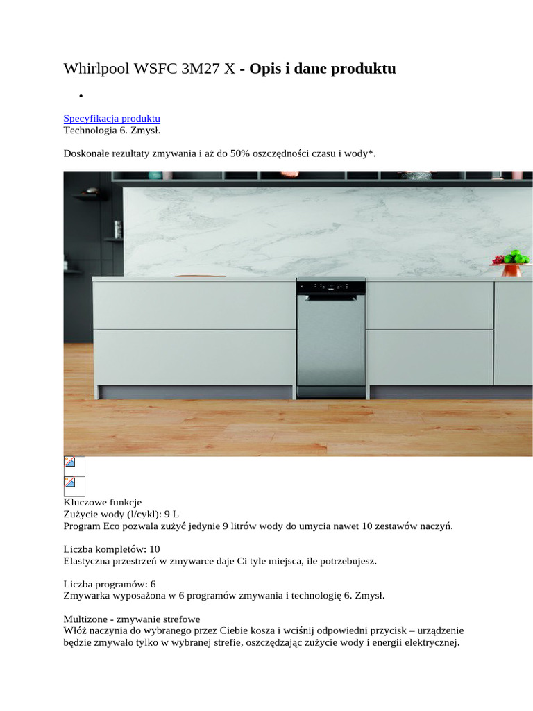 Whirlpool WSFC 3M27 X | PDF