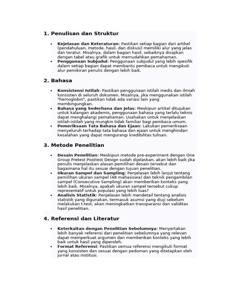 Panduan Penulisan Revisi Artikel Ilmiah | PDF