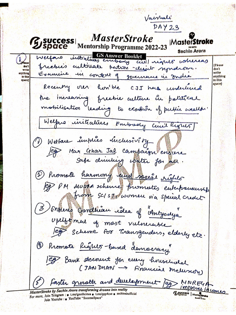 Vaishali Chopra GS 2 Answers Compilation | PDF