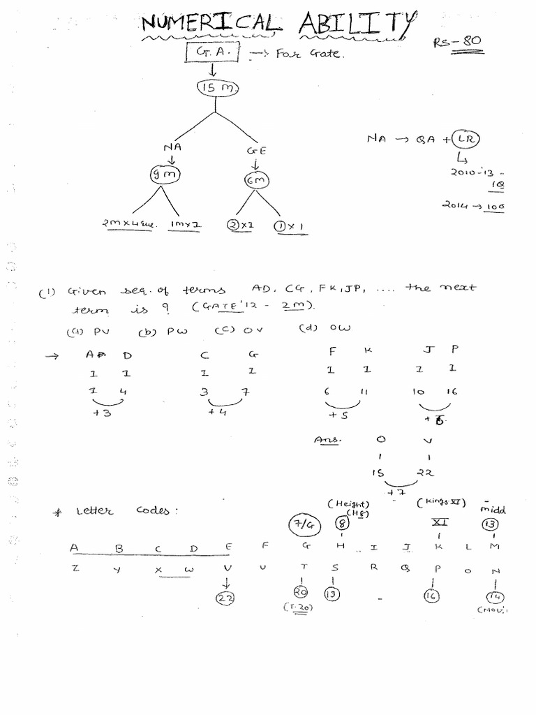Numerical Ability Old | PDF