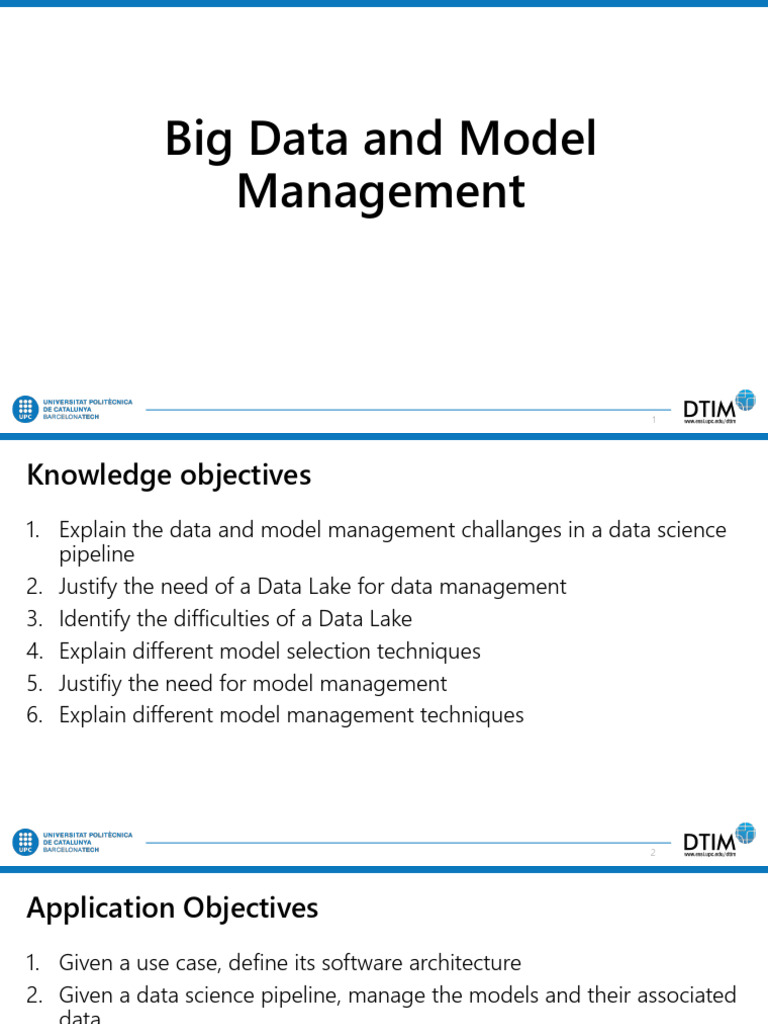 BDA BigDataArchitecturesAndModelManagement | PDF | Databases | No Sql