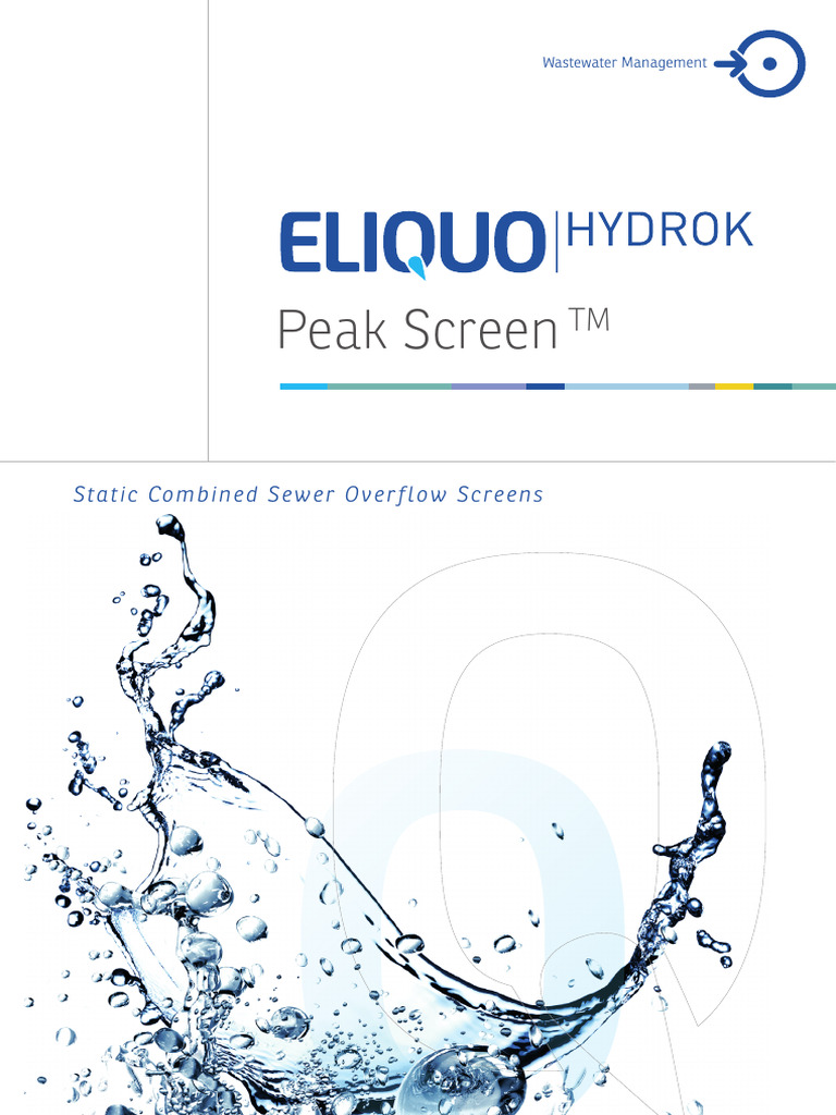 01 ELIQUO HYDROK Techsheet Wastewater Management Peak Screens | PDF ...