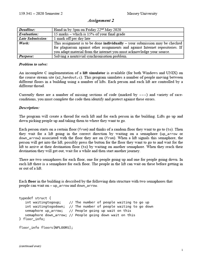 Lift Simulator Assigment - Programing Languges | PDF | Computer Programming | Computing