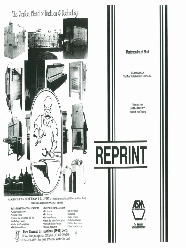 Martempering of Steel ASM Vol. 4 | PDF