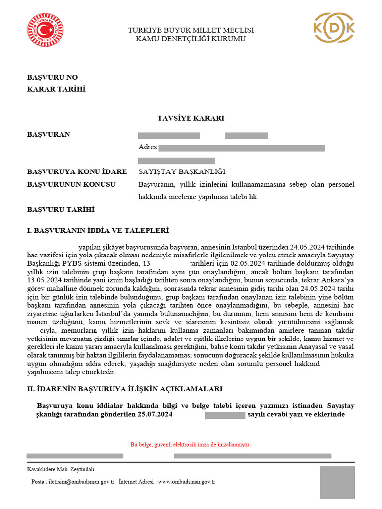 KDK Karar Önemli | PDF