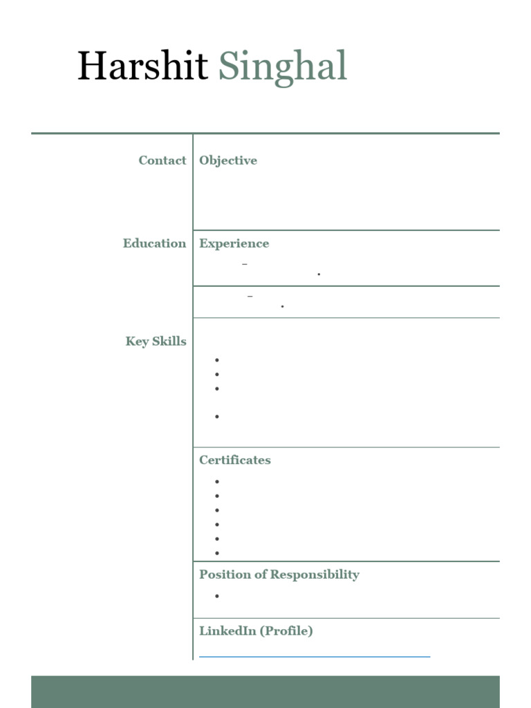 New Resume (Harshit) | PDF