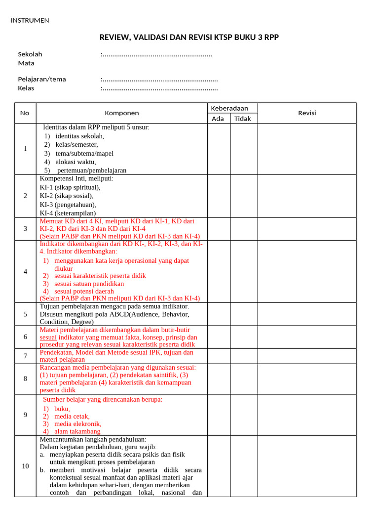 Review Buku 3 RPP Etf | PDF