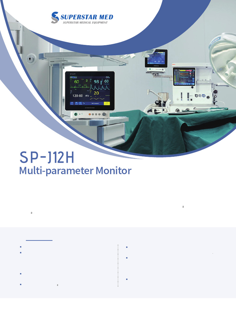 SP-JII12H Multi-Patient Monitor | PDF | Monitoring (Medicine) | Blood ...