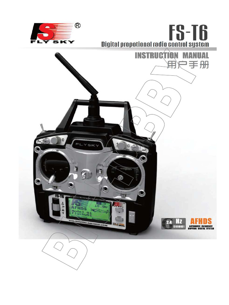 Flysky FS-T6 manual CZ version | PDF