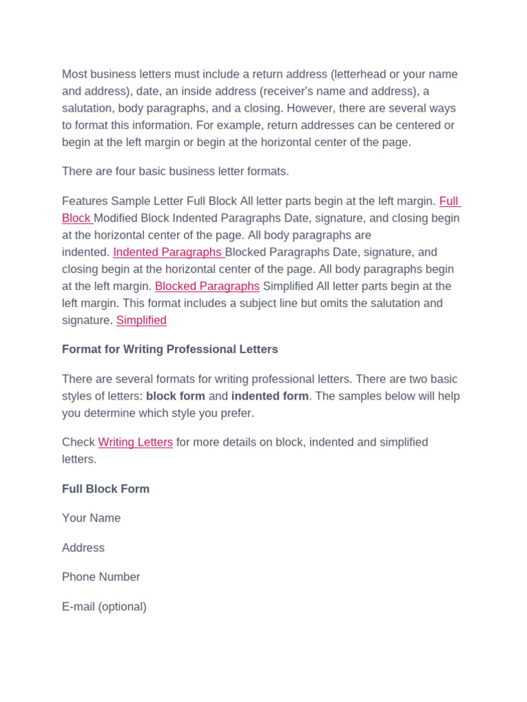 Business Letter - Mcdonalds | PDF | Career & Growth | Language Arts ...