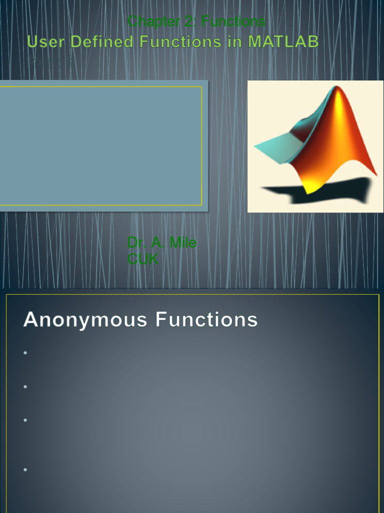 2.2 User-Defined Functions - Anonymous and Inline Functions | PDF ...