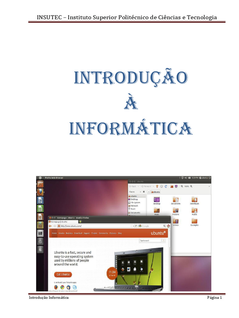 Fasciculo APRENDA INFORMÁTICA A UM CLICK-INSUTEC | PDF | Teclado de ...