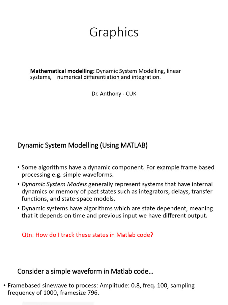 4.4 Modelling Dynamical Systems | PDF | Ordinary Differential Equation | Equations