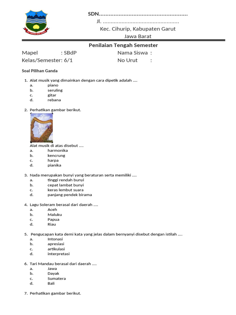 PTS Semester 1 SBDP | PDF