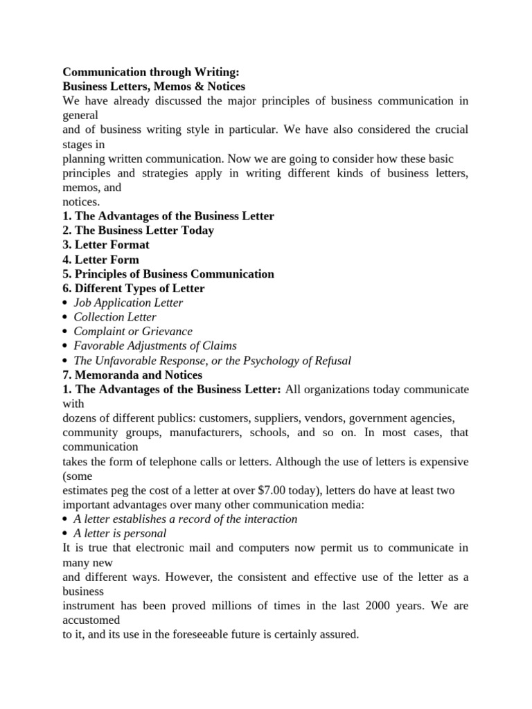 Writing Effective Business Letters | PDF | Memorandum | Résumé
