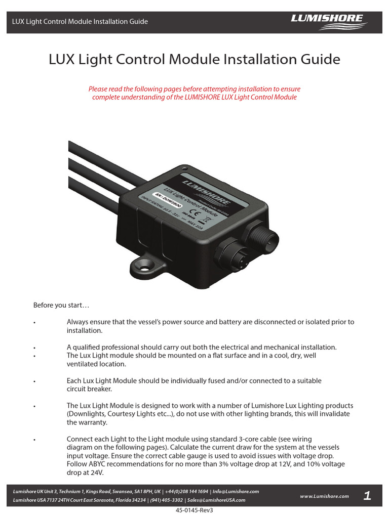 LUX Light Control Module Guide | PDF | Switch | Electrical Engineering