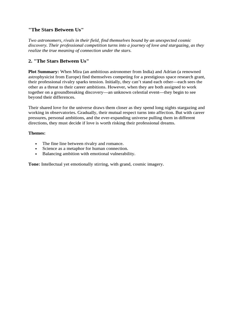 The Stars Between Us | PDF