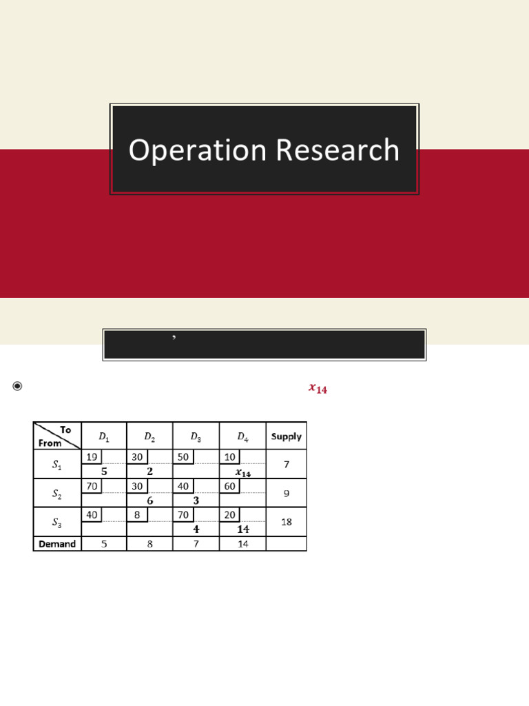 Operations Research - Lecture 10 | PDF | Mathematical Analysis | Algorithms And Data Structures