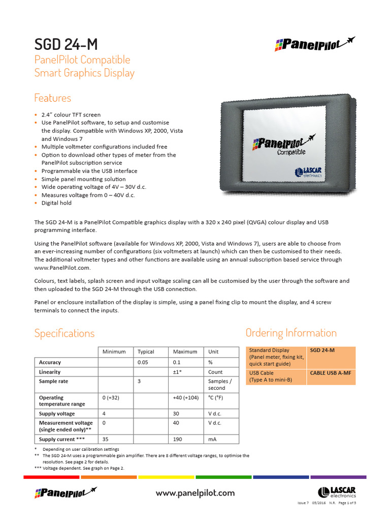 SGD 24-M: Panelpilot Compatible Smart Graphics Display Fe Res | PDF ...