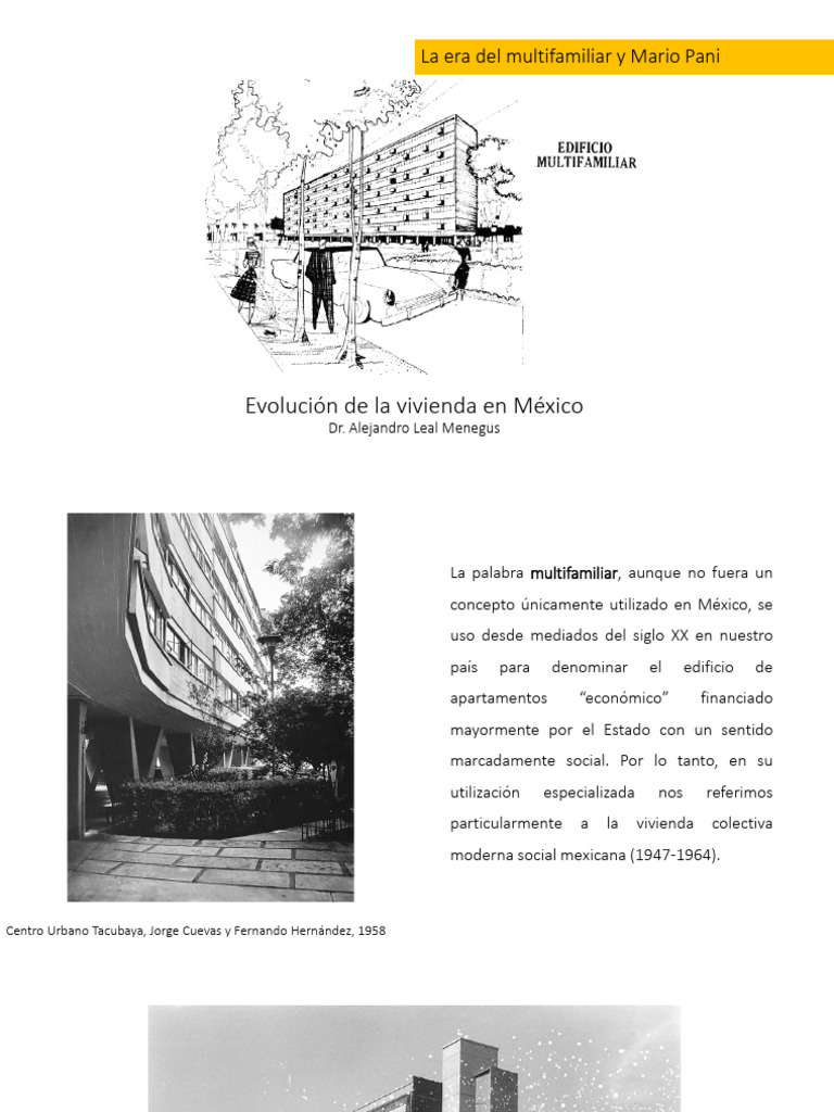 La Era Del Multifamiliar y Mario Pani | PDF
