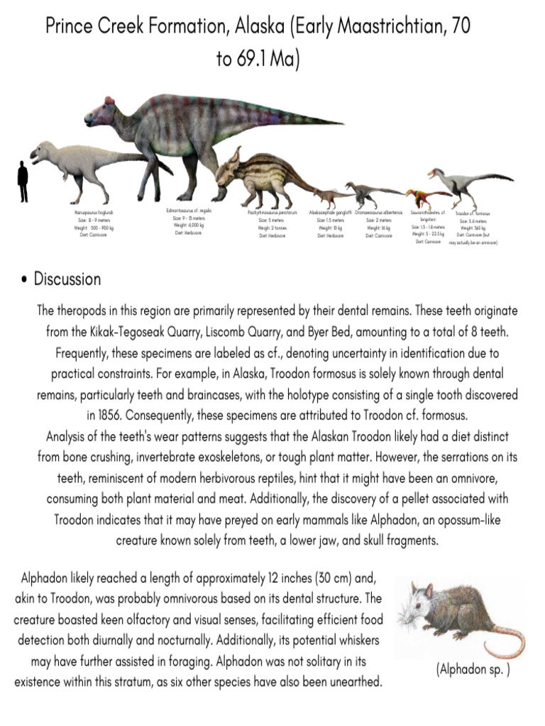 Prince Creek Formation Fauna | PDF | Mesozoic Dinosaurs