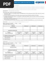 Application Form For AePS | PDF | Debit Card | Banks