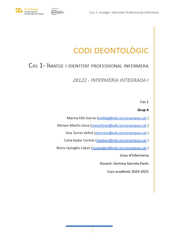 CODI DEONTOLÒGIC.docx | PDF