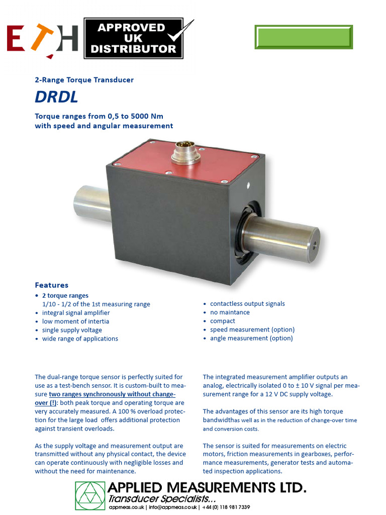 DRDL | PDF | Voltage | Sensor
