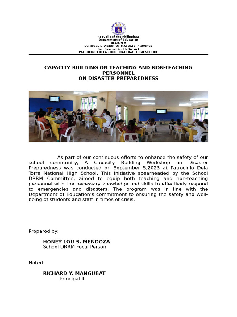 Capacity Building on Teaching and Non-Teaching | PDF