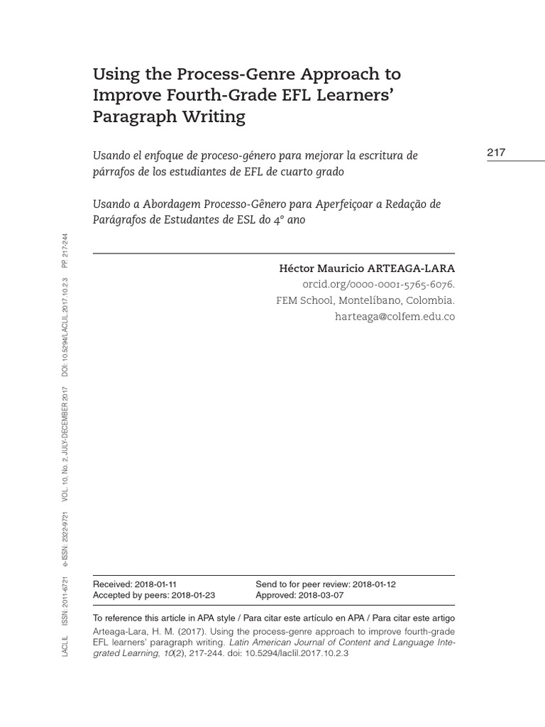 Process Genre 1 | PDF | Pedagogy | Learning