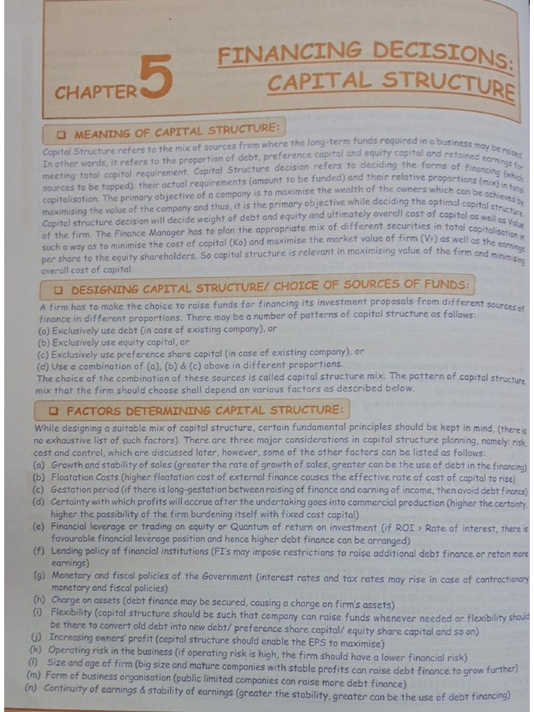 Capital Structure | PDF