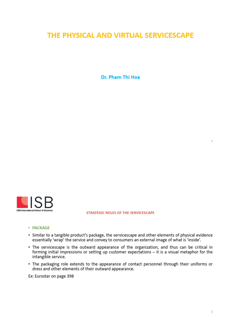 SMK - Session The Physical and Virtual Servicescape | PDF | Psychology ...