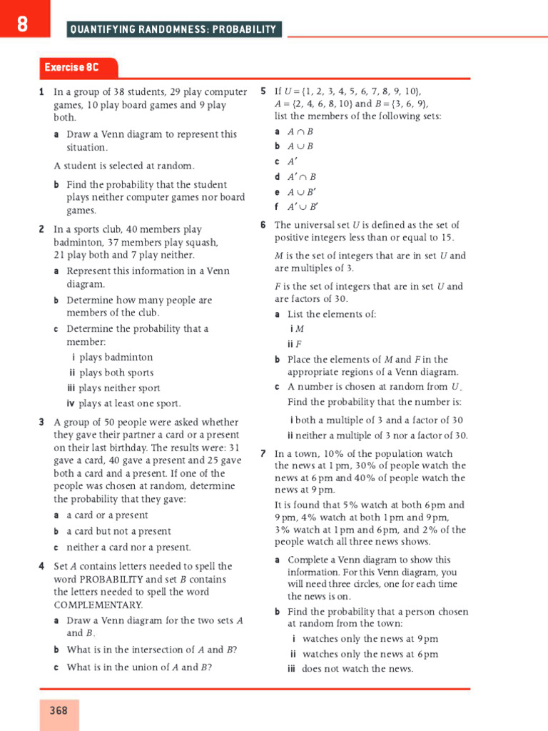 Venn Diagram | PDF | Mathematics | Infographics