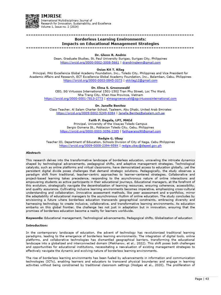 Article 5 | PDF | Pedagogy | Learning