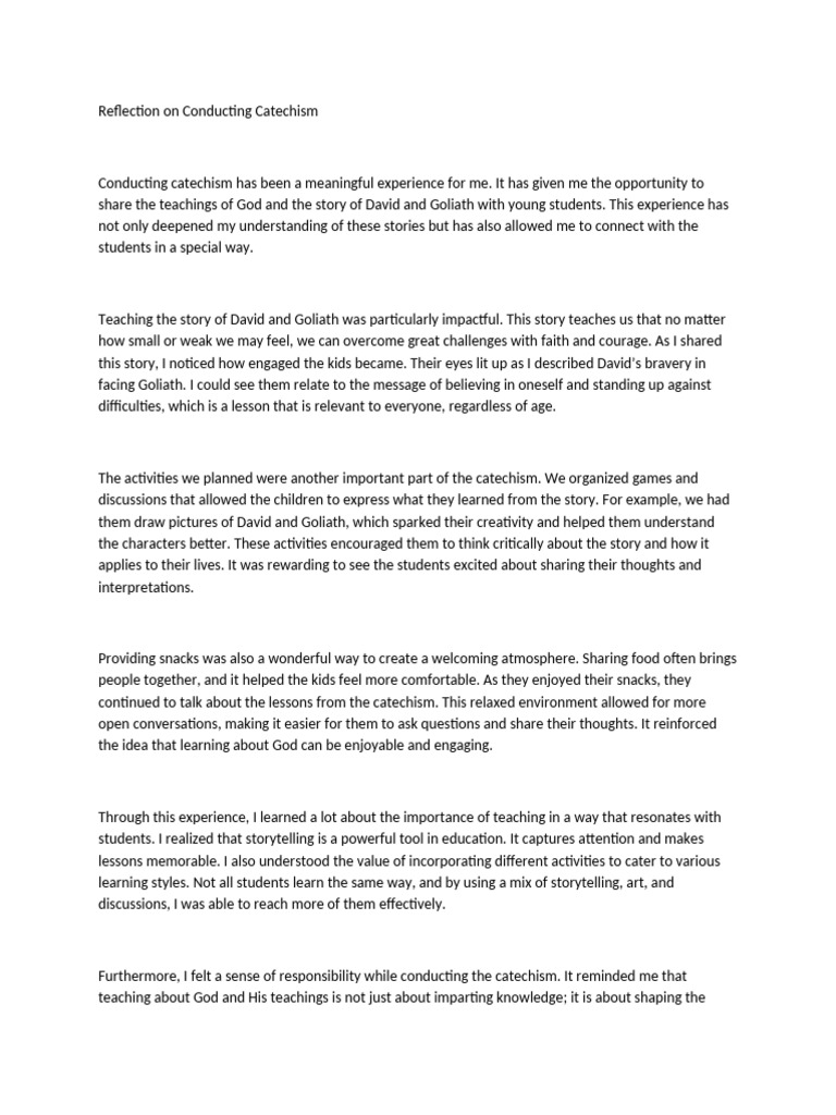 Reflection On C-WPS Office | PDF | Storytelling | Faith