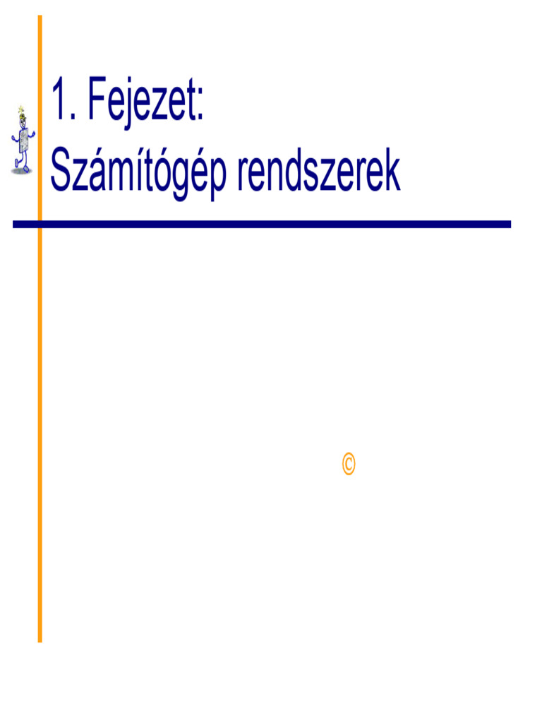 1. Fejezet_ Számítógép rendszerek | PDF