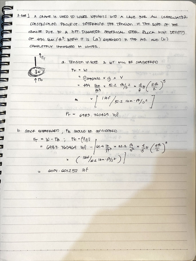 Buoyancy Problems | PDF