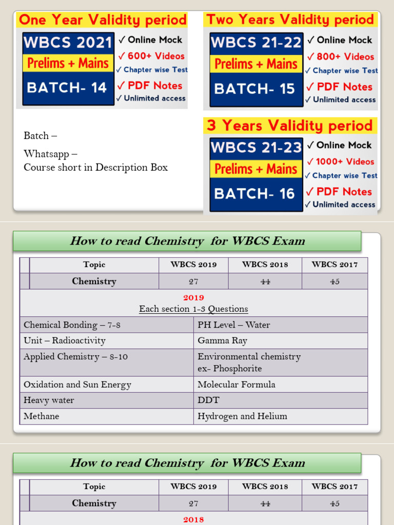 How To Read Chemistry Wbcs | PDF | Chemistry | Redox