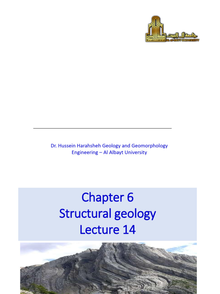 Geol ch6 Lect14 StructuralGeology | PDF | Deformation (Engineering) | Structural Geology