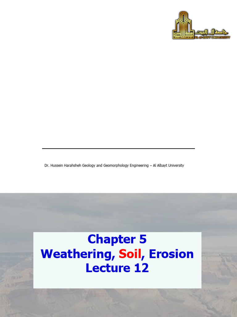 Geol Ch5 Lect12 SoilFormation | PDF | Soil | Weathering