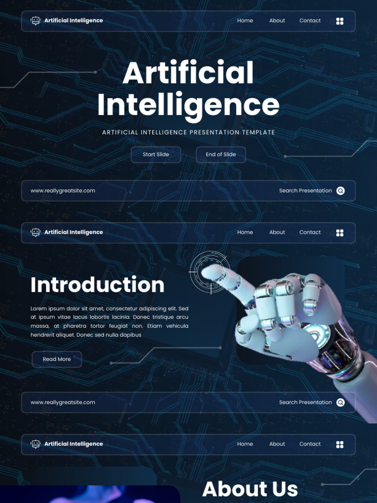 Blue Futuristic Artificial Intelligence Presentation - 20241021 ...