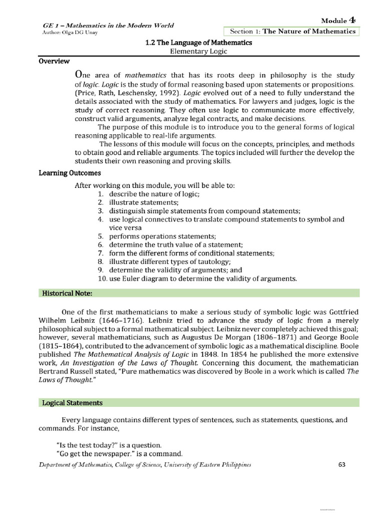 GE1 MMW Module 4 | PDF