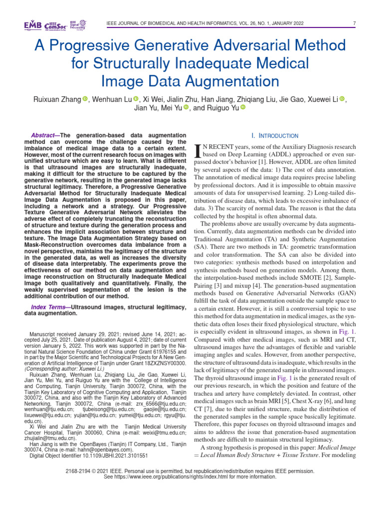 A Progressive Generative Adversarial Method For Structurally Inadequate Medical Image Data ...