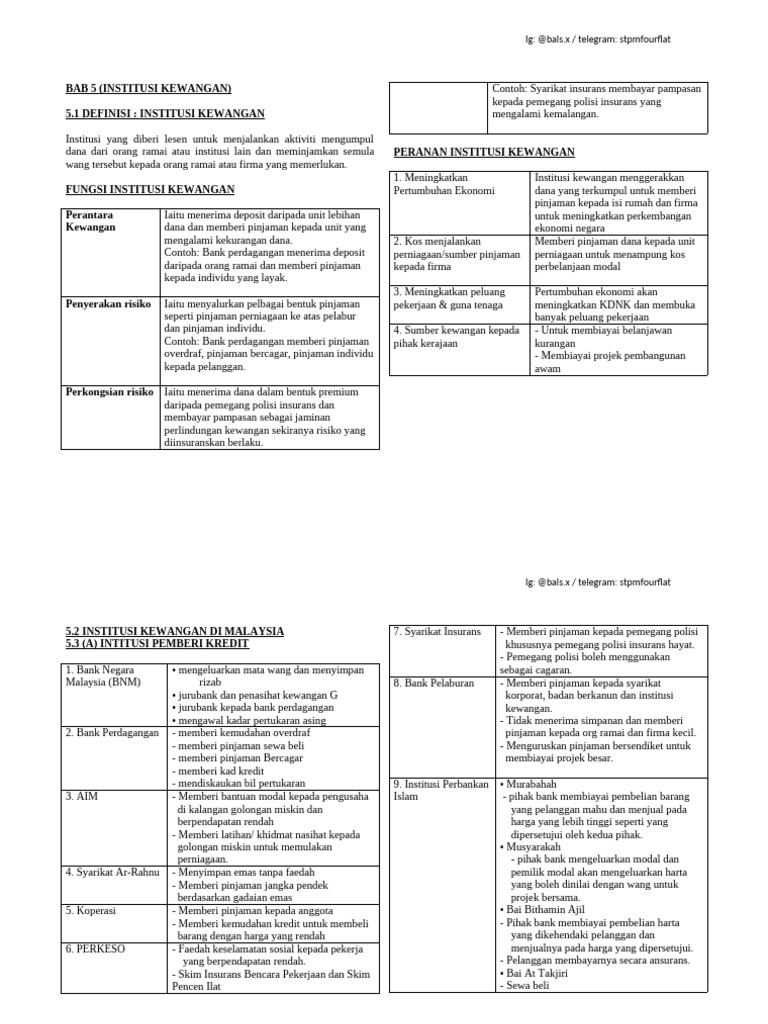 BAB 5 EKO MALAYSIA @stpmfourflat | PDF