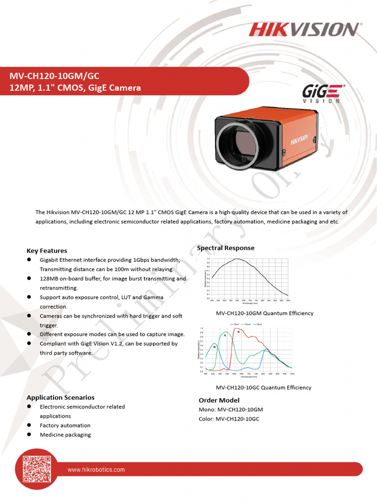 MV CH120 10GMGC - en | PDF | Camera | Exposure (Photography)