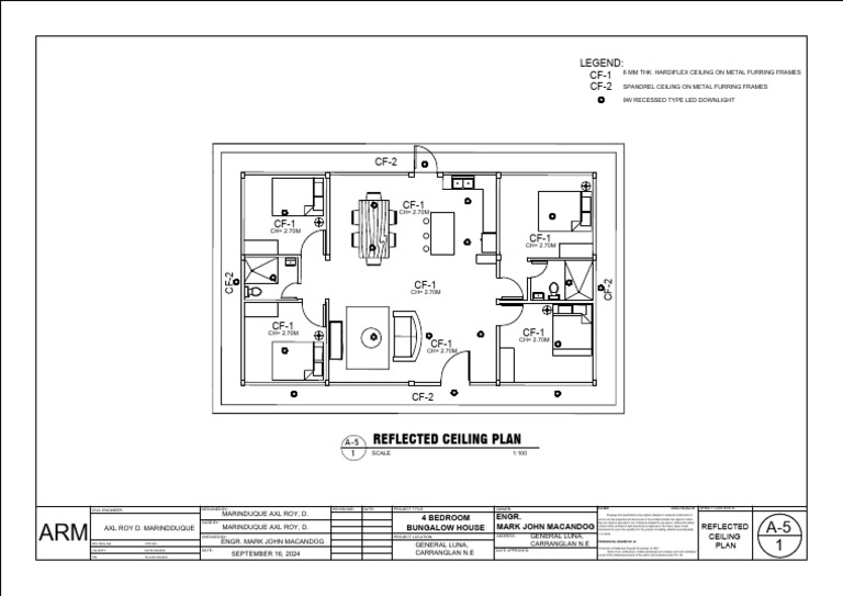 Legend: CF-1 CF-2: Reflected Ceiling Plan | PDF