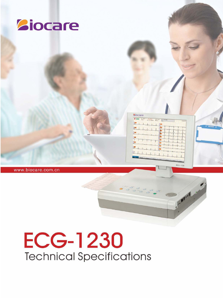 Biocare CardioPro ECG Specifications | PDF | Sampling (Signal ...