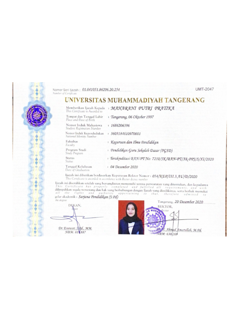 Ijazah S1 | PDF