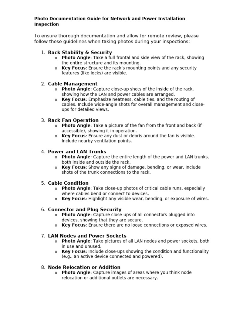 Photo Documentation Guide | PDF | Electrical Connector | Manufactured Goods